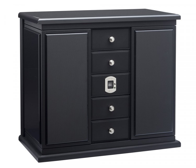 Модель UN/1005. Шкатулка (Бокс) на двенадцать часов, Карбон, био замок ...